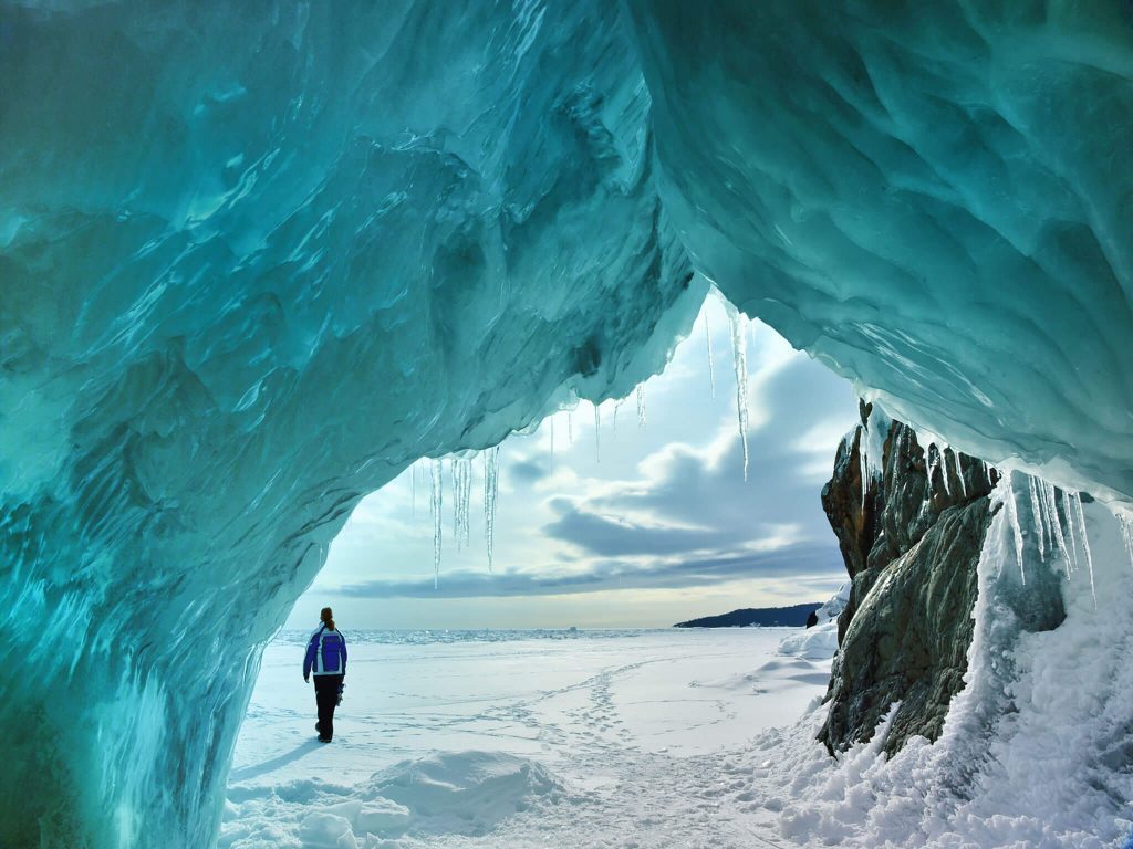 Exploring Lake Superior Ice Caves - Lake Superior Circle Tour